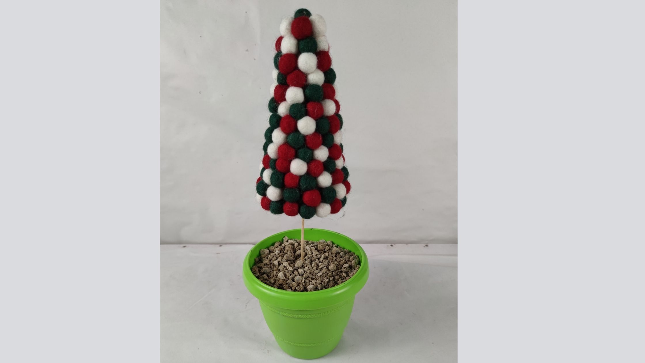 How to make a Felt ball tree? (A beautiful craft) - Glaciart One